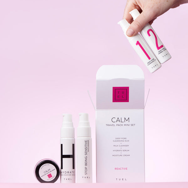 Calm Travel Pack Mini Set – Reactive Skin Soother Sampler – Tuel | Berodin